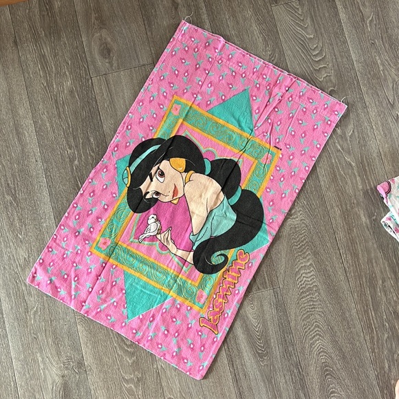 Disney | Bedding | Vintage 9s Disney Aladdin Jasmine Princess Twin Size ...